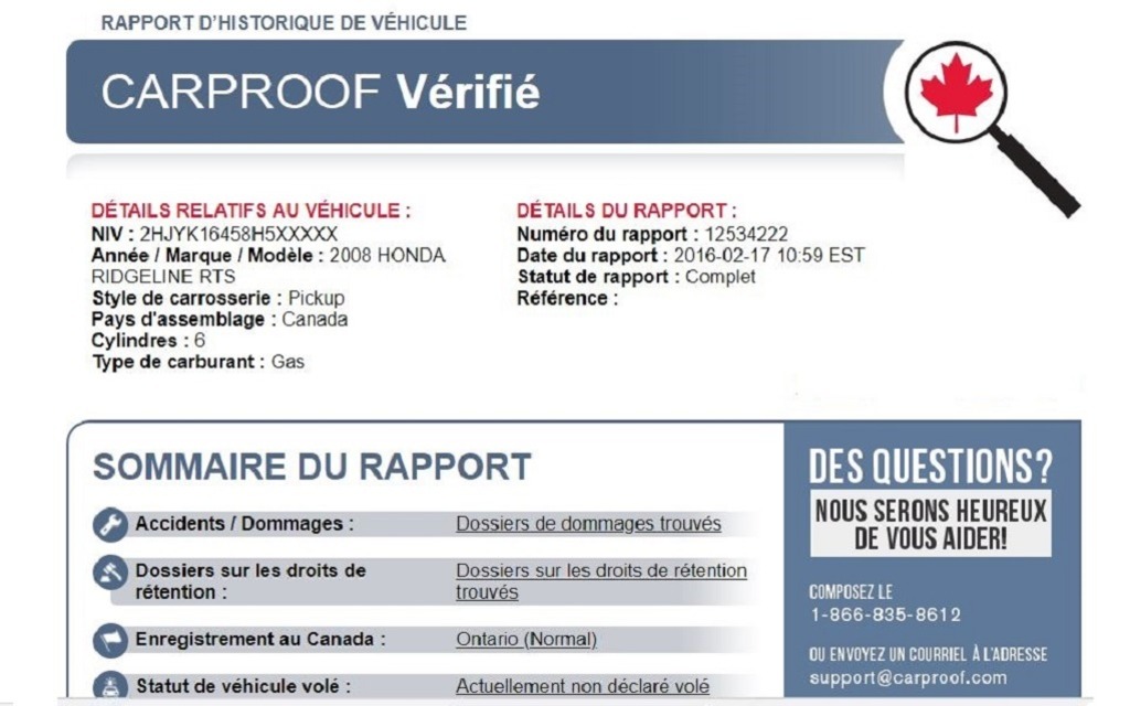Le rapport Carproof expliqué | Otogo